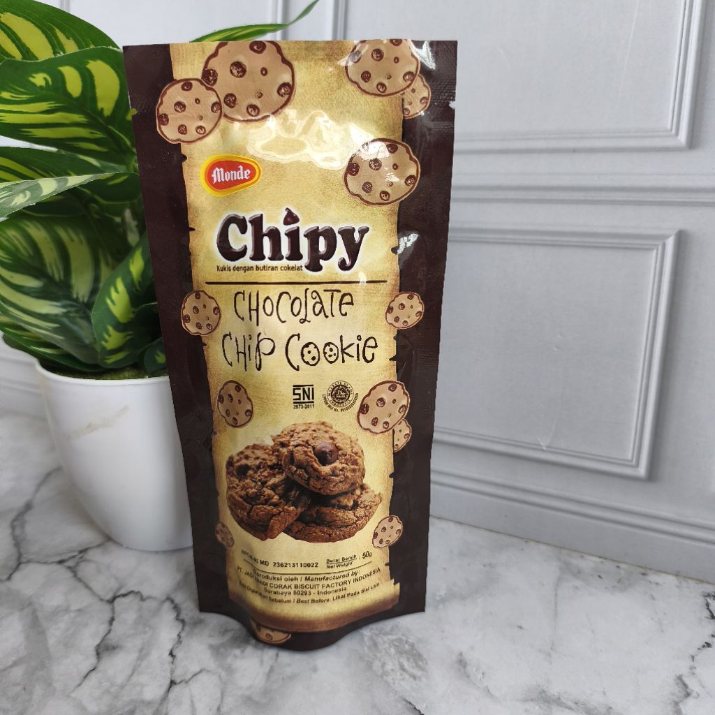 Jual MONDE CHIPY CHOCOLATE CHIP COOKIE 50 gran | Shopee Indonesia