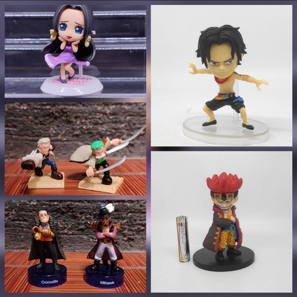 Jual Original collectiable mini figure one piece boa hancock zoro ...