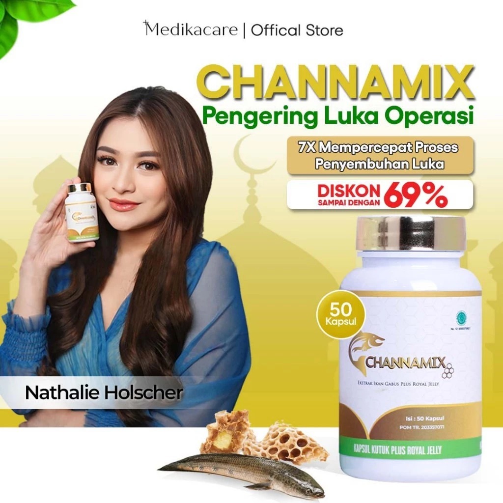 Jual Kapsul Sari Kutuk CHANNAMIX MEDIKA CARE Ektrak Ikan Gabus Plus ...