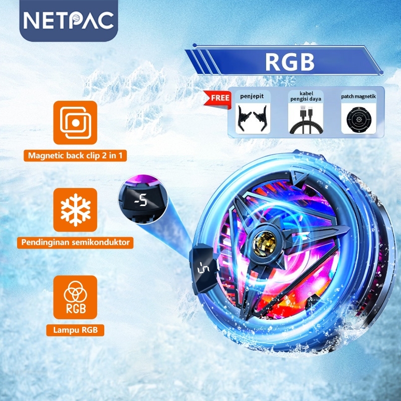 Jual NETPAC Fancooler X18N Funcooler Cooling Fan Gaming Pendingin Hp ...