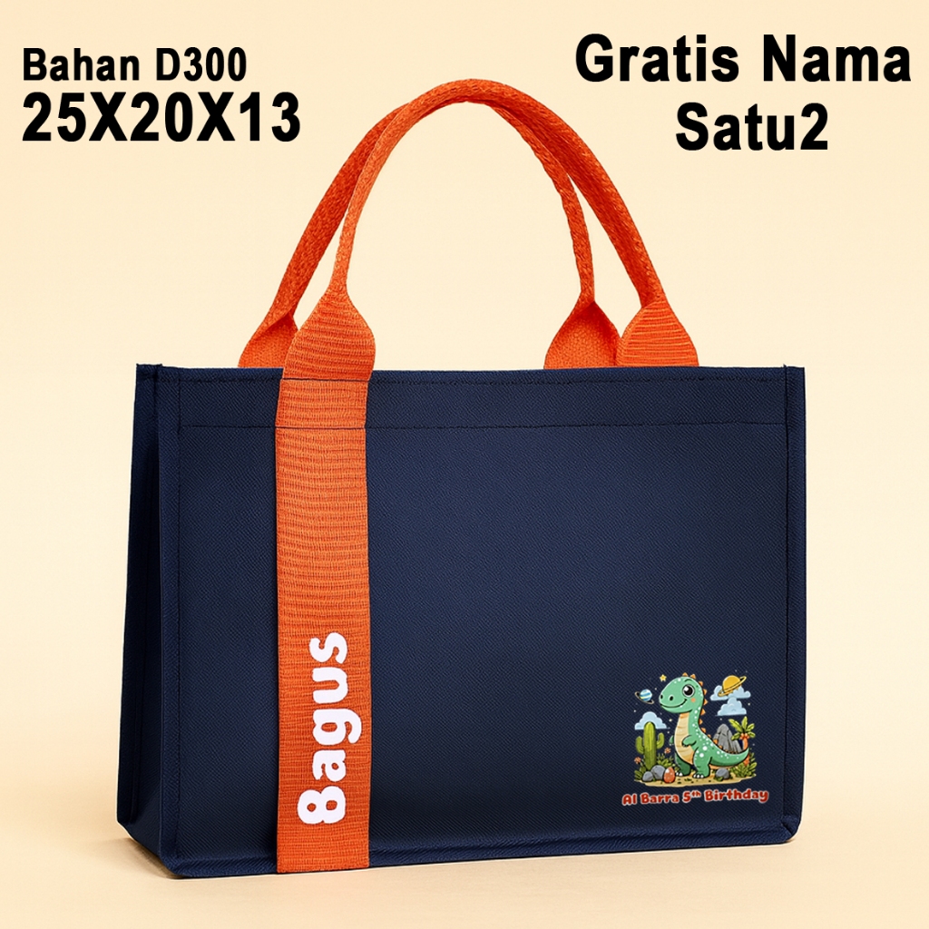 Jual Tas Hampers Premium Ulang Tahun anak custom Dino Bahan D300 ...