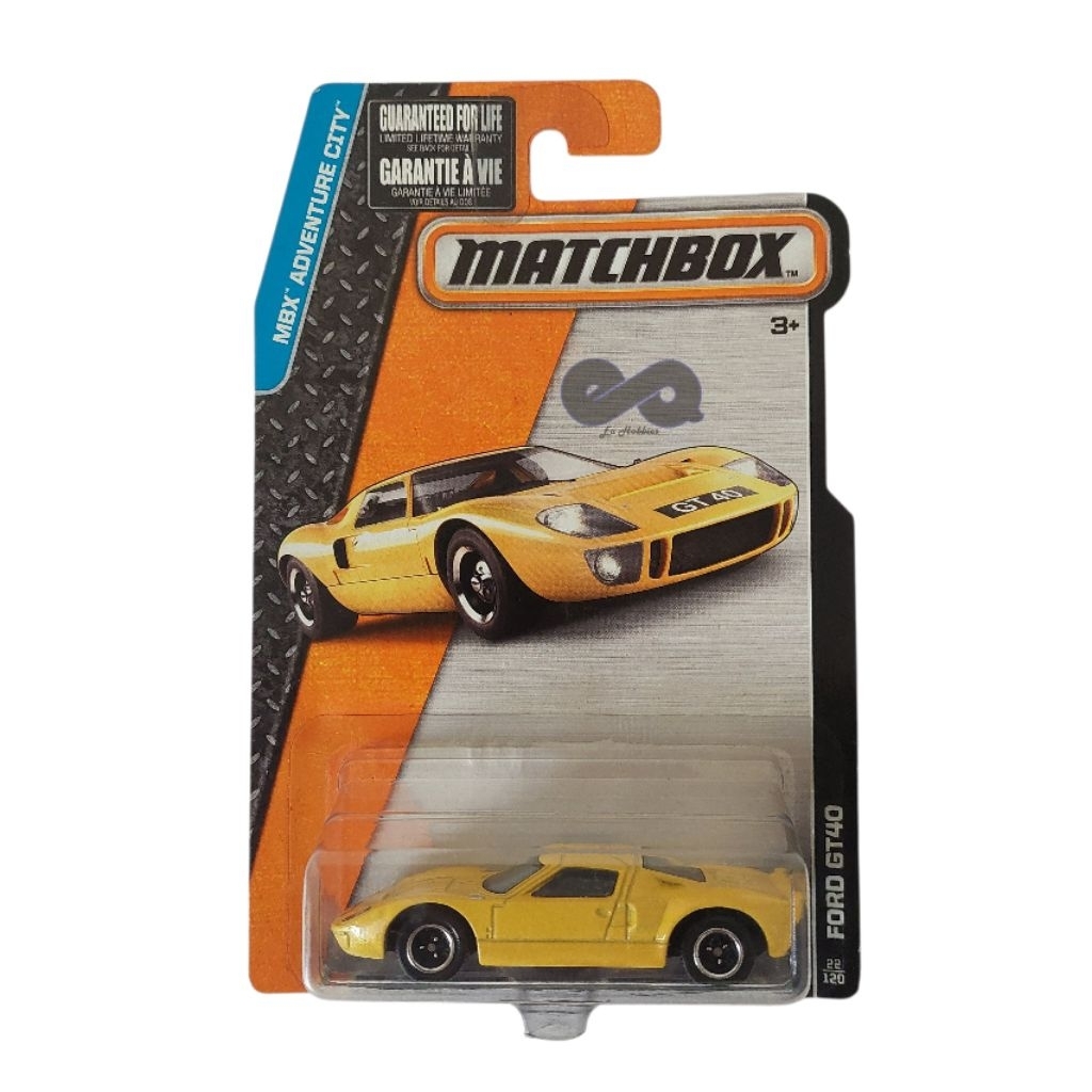 Jual Matchbox Ford GT40 MBX Adventure City - Kuning | Shopee Indonesia