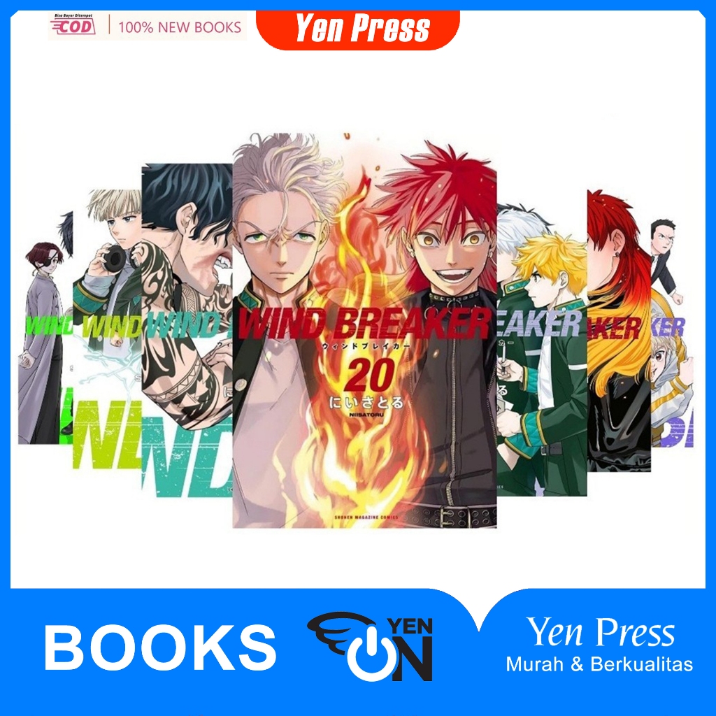 Jual WIND BREAKER Manga, Vol.1-20 by Satoru Nii (English) | Shopee ...