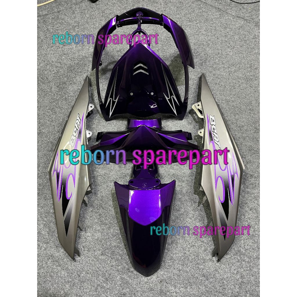 Jual Vietnam style body halus honda beat Fi ungu mix grey plus ...