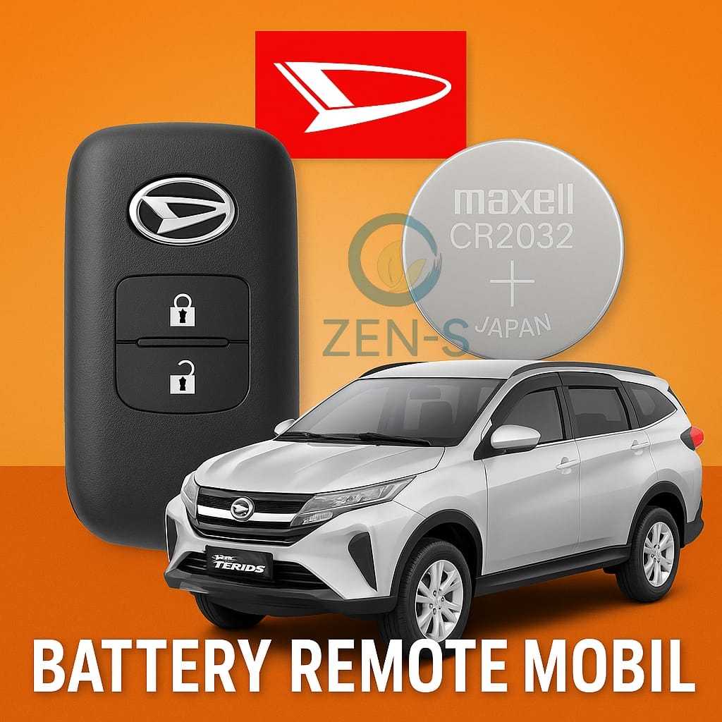 Jual Baterai Remote Alarm Kyless Smart Key Mobil Daihatsu Terios All ...
