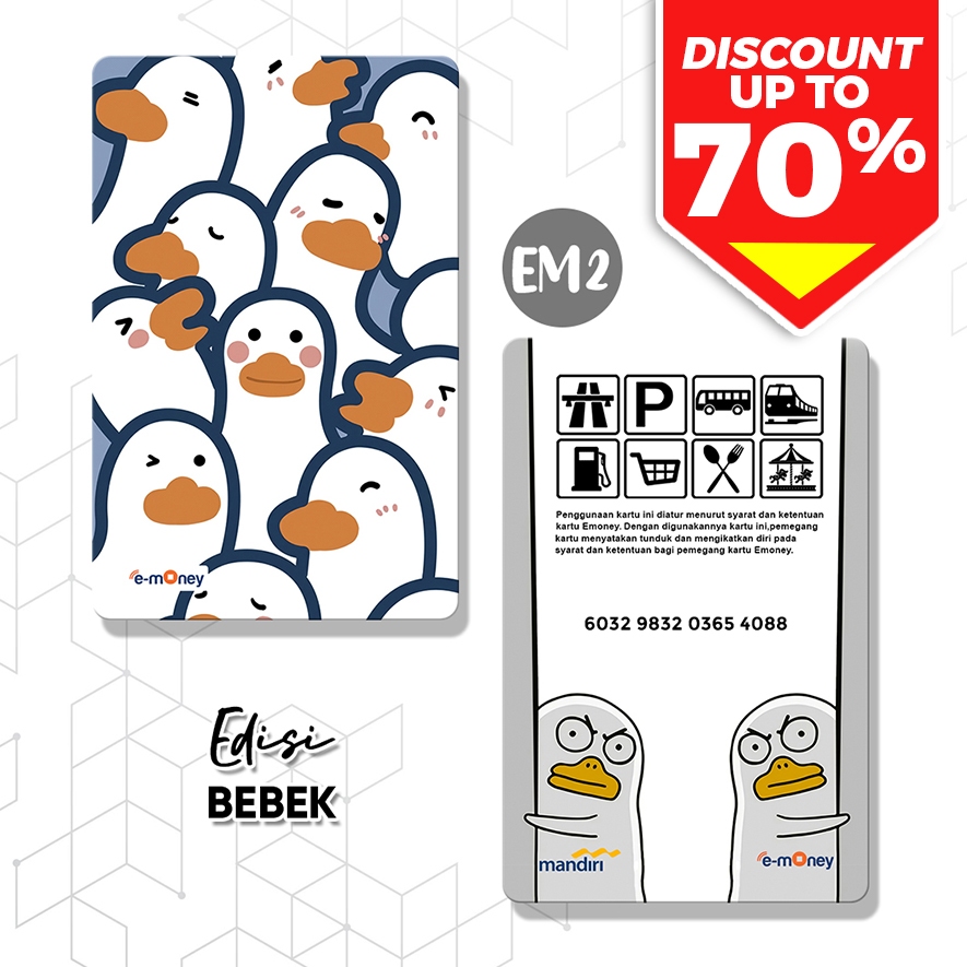 Jual Emoney/Tap Cash/Flazz/Brizzi/ BEBEK / DUCK / KARTUN BEBEK PUTIH ...