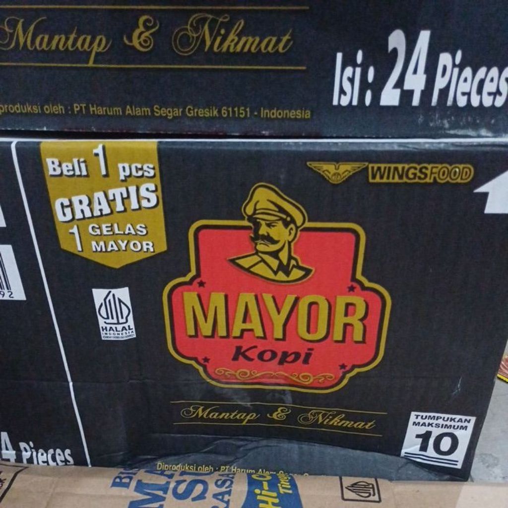 Jual kopi mayor 1 dus 24 + gelas 24pcs | Shopee Indonesia