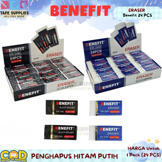 Jual (24PCS) Penghapus (UNTUK GANGSING) BENEFIT BEST QUALITY Eraser ...