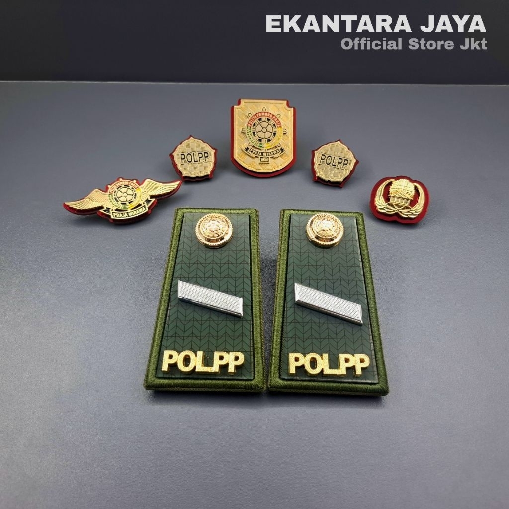 Jual Paket Atribut Pol Pp Pangkat 2A 2B 2C 2D / 3A 3B 3C 3D / 4A 4B ...