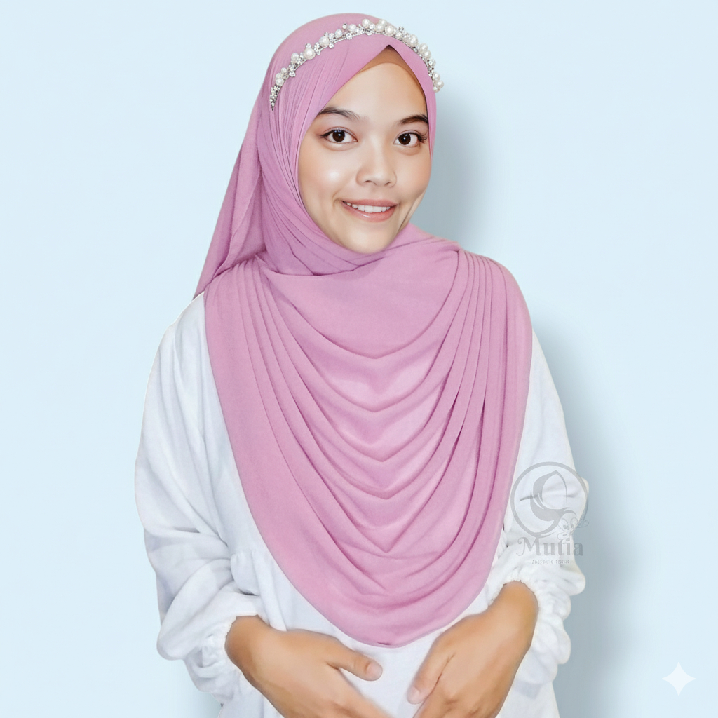 Jual Hijab drapery instan dan hijab pashmina satu set terpisah | Shopee ...