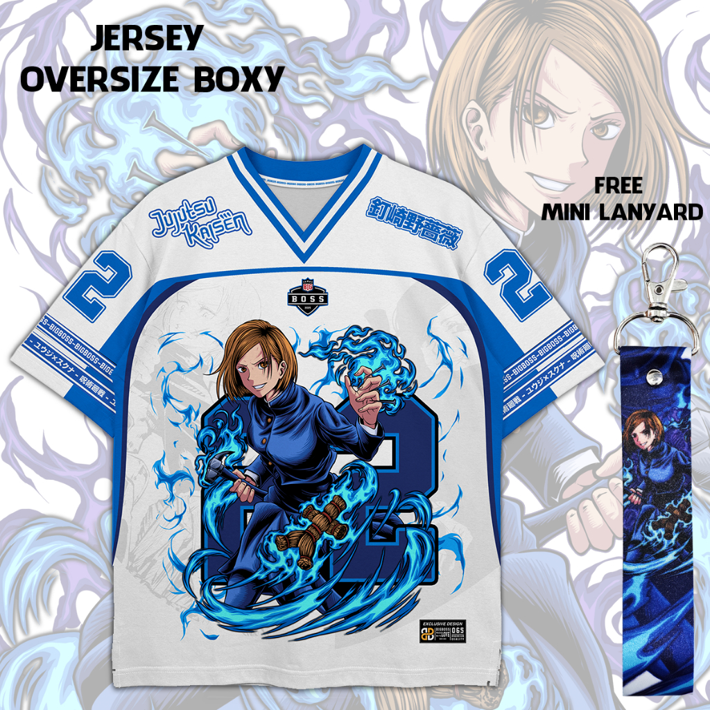 Jual (Gratis Lanyard, Stiker) BIGBOSS Kaos Jersey Anime Jujutsu Kaisen ...