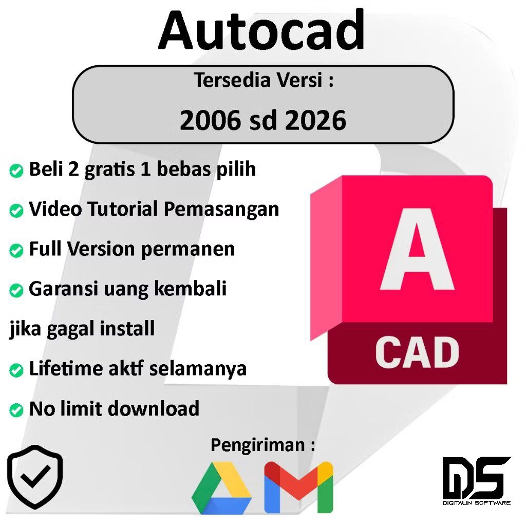 Jual Autocad 2026 Autocad terbaru full version permanen | Shopee Indonesia