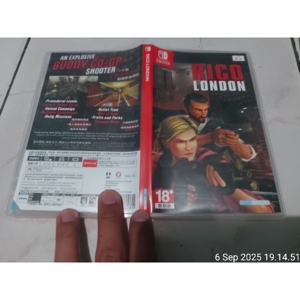 Jual Nintendo Switch Catridge Rico London Fullset Good Condition Tested ...