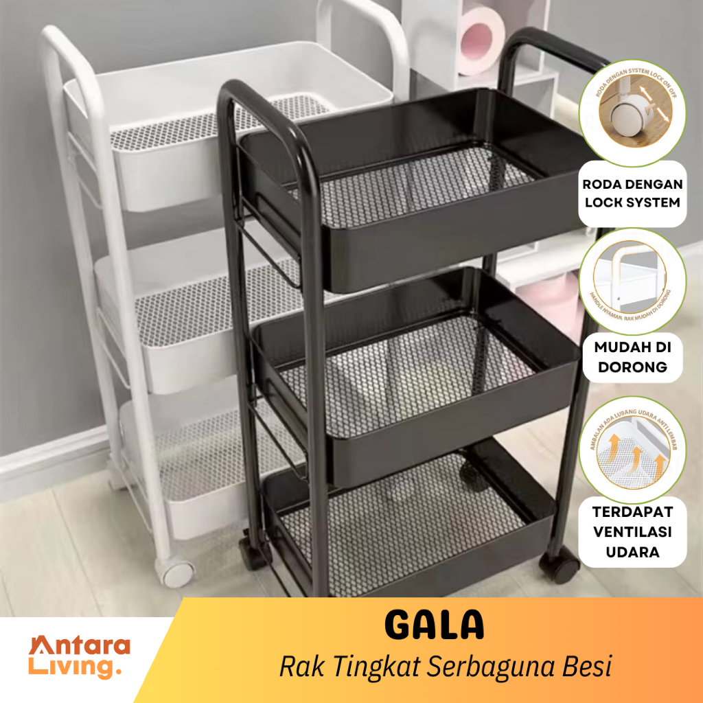 Jual ANTARA - Rak Besi Tingkat Serbaguna Rak Dapur Kamar Mandi Salon ...