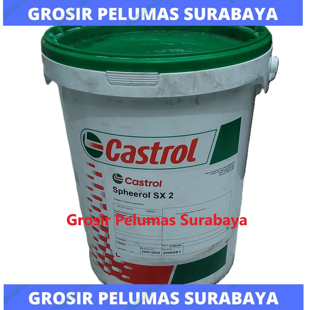 Jual Original CASTROL Spheerol SX2 SX 2 Grease Pelumas mesin kapal ...