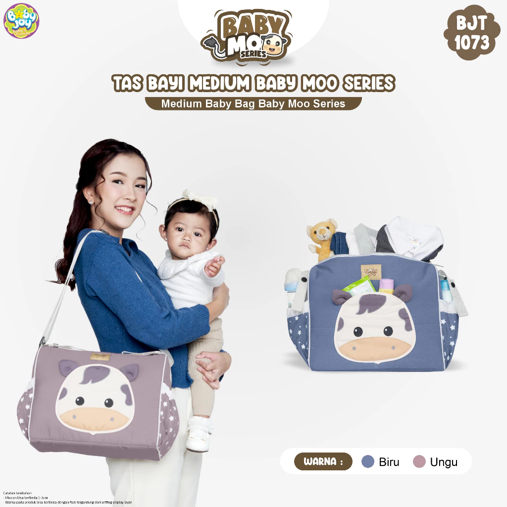 Jual Baby Joy Tas Bayi Medium Baby Moo Series - BJT1073 / Baby Joy Tas ...