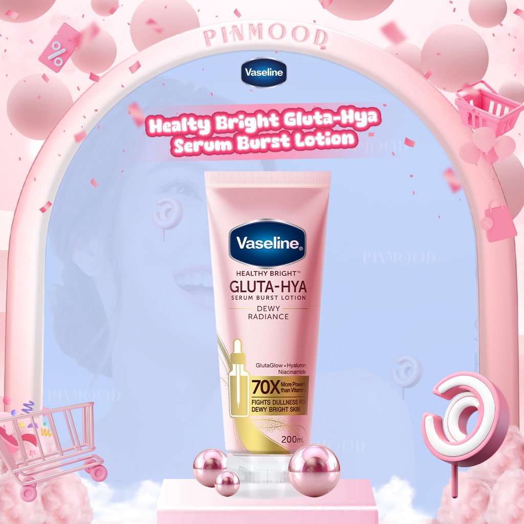 Jual VASELINE - HEALTHY BRIGHT GLUTA-HYA SERUM BURST LOTION DEWY RADIANCE ( 200 ml ) - Body ...