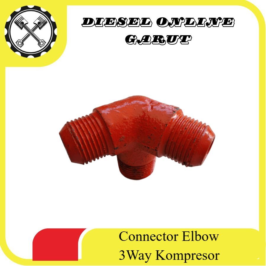 Jual Elbow Connector Kompresor 3Way Konektor Pipa Angin Kompresor 3 ...