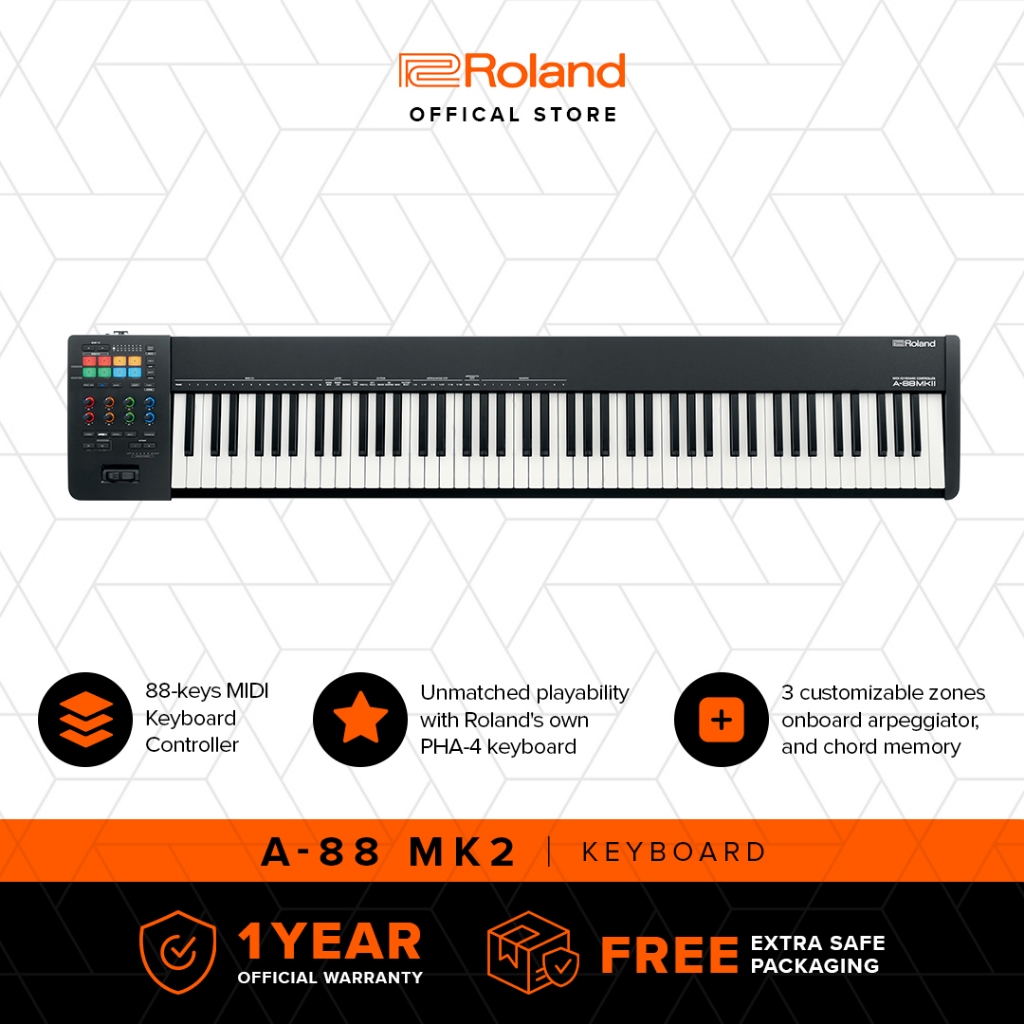 Jual Roland A-88MKII MIDI Keyboard Controller | Shopee Indonesia