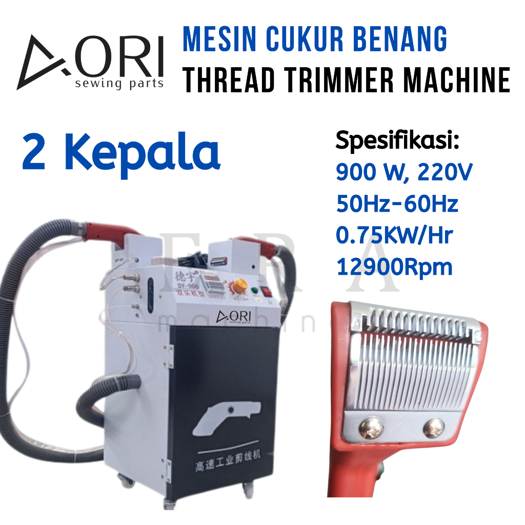 Jual Mesin Buang benang 2 kepala dengan Vacuum thread trimmer machine ...
