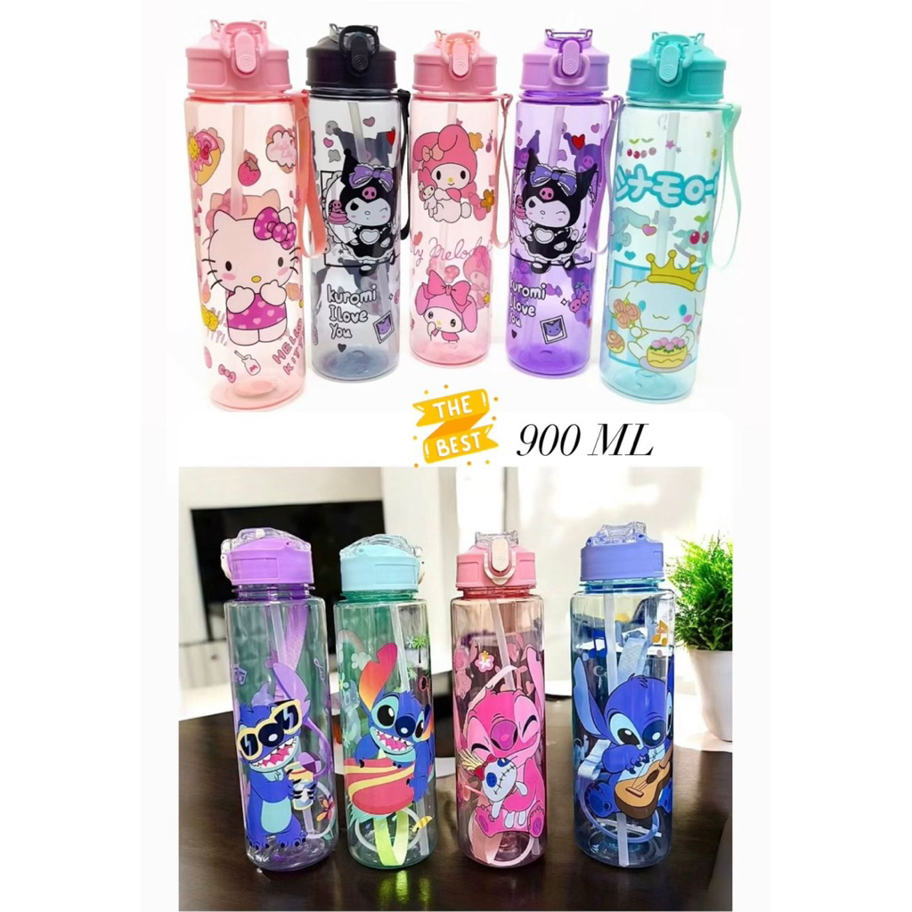 Jual BOTOL MINUM SANRIO Botol Viral BOTOL Bening Botol Transparan ...