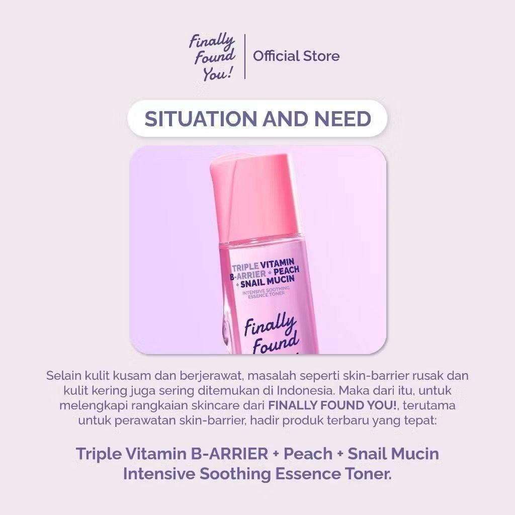 Jual Finally Found You! Triple Vitamin B-Arrier + Peach + Snail Mucin ...