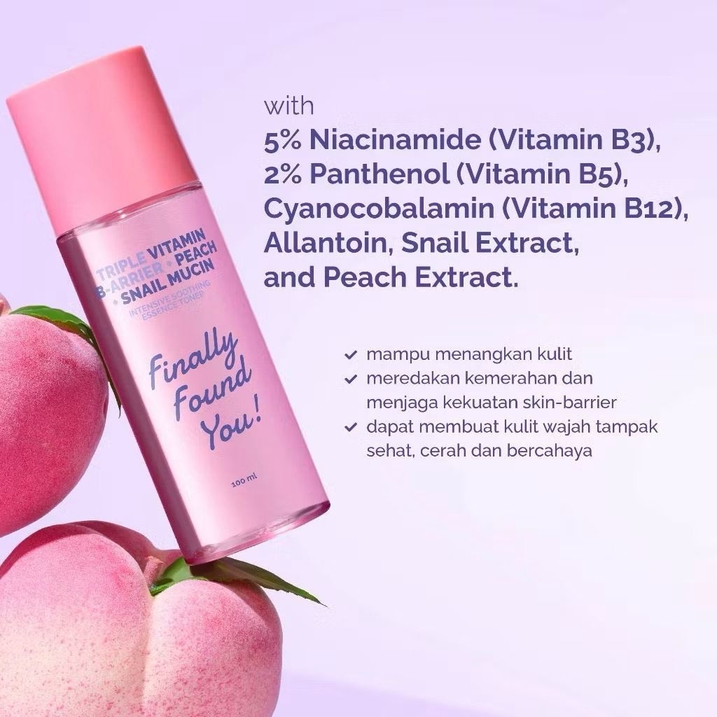 Jual Finally Found You! Triple Vitamin B-Arrier + Peach + Snail Mucin ...