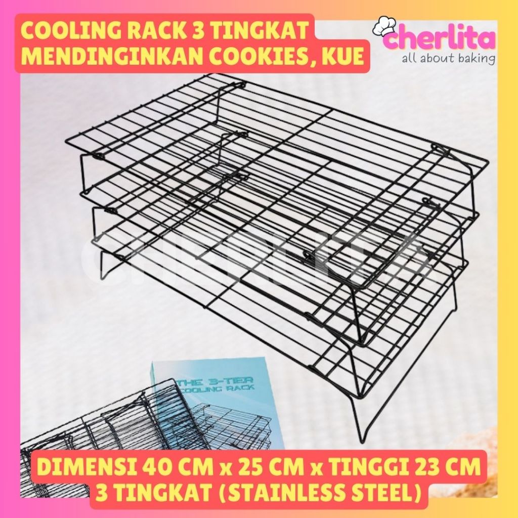 Jual READY Cooling Rack 3 Susun Rak Pendingin Makanan Kue Cake Cookies ...