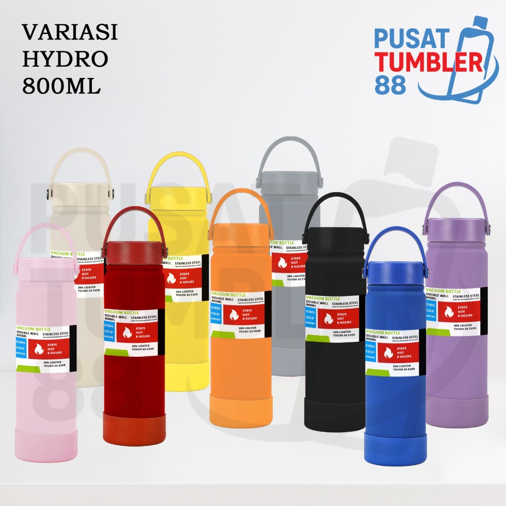 Jual Tumbler Stainless Steel HYDRO 800ML - Botol Minum Vacuum Flask ...