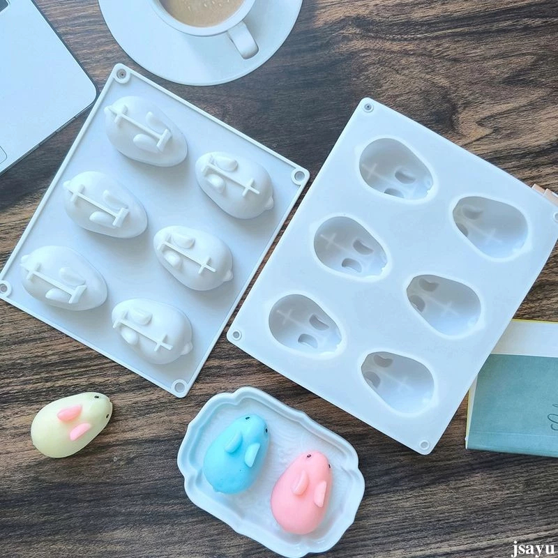 Jual [COD] Cetakan Silikon Kelinci 3D Rabbit Puding Kue Cake Coklat ...