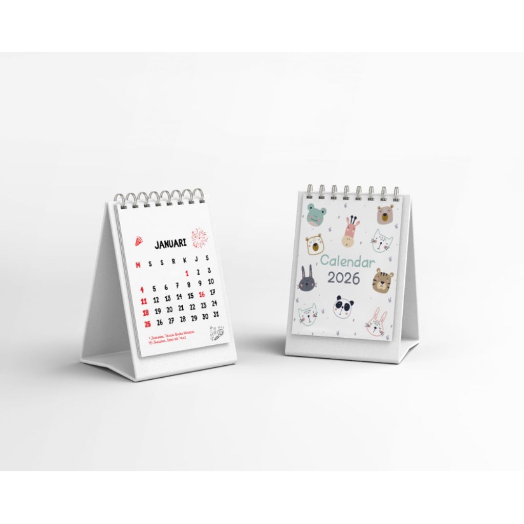 Jual TOOKE - Kalender 2026 / Calender 2026 / Kalender Meja 2026 Happy ...