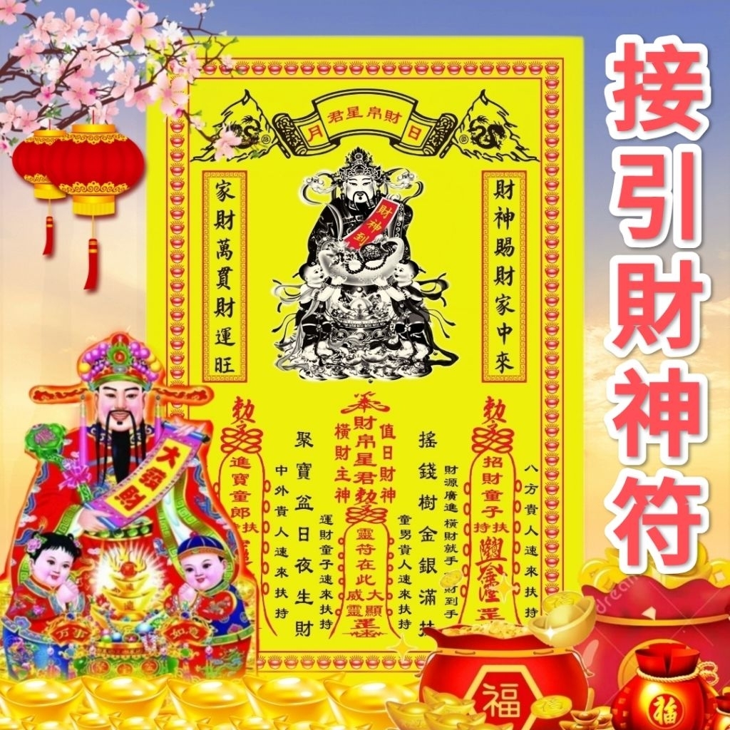 Jual Kertas Sembahyang Jie Yin Cai Shen Fu Mantra Kui Jin Hu Dewa ...