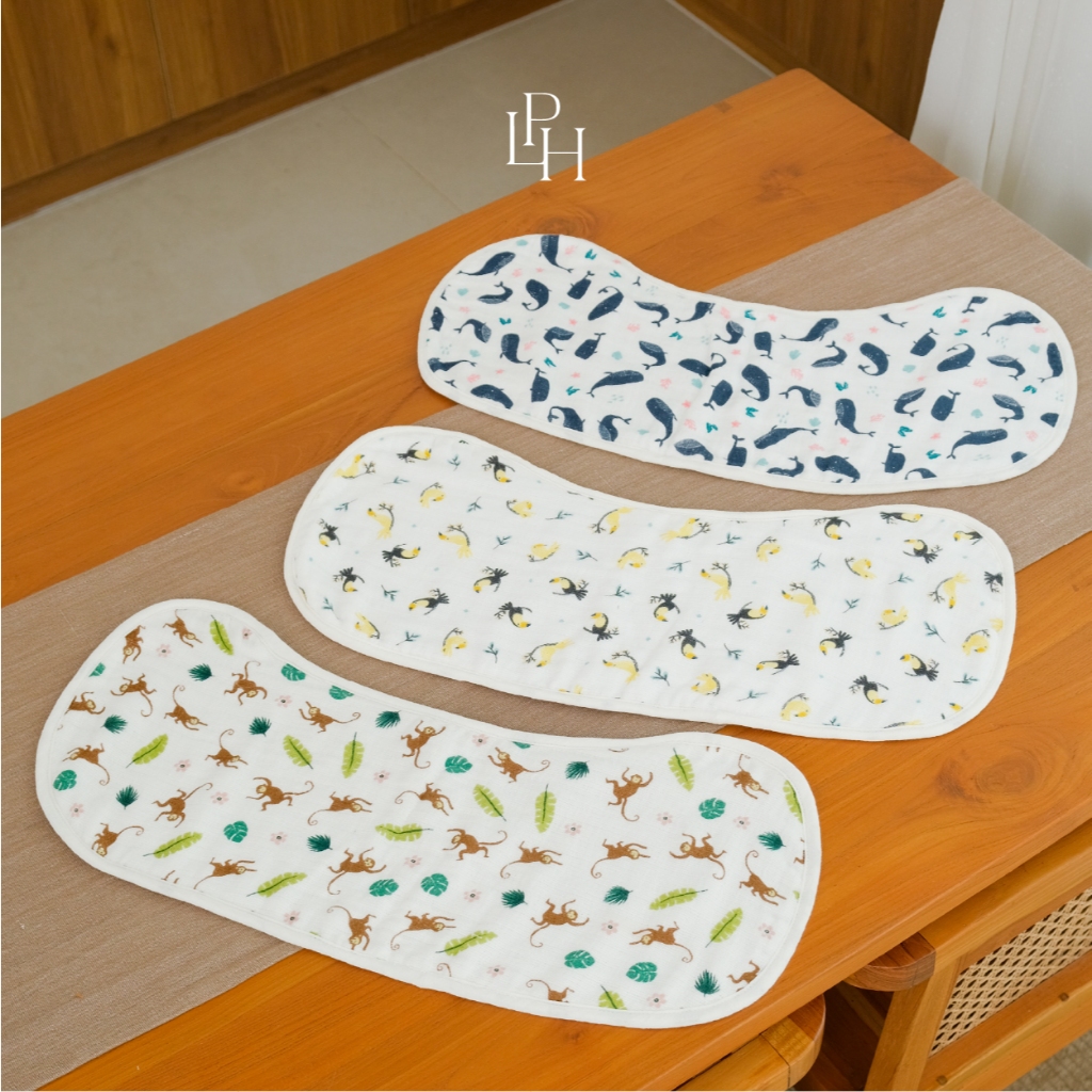 Jual Little Palmerhaus - Celemek Bahu Katun Bayi (Burp & Bib) | Shopee ...