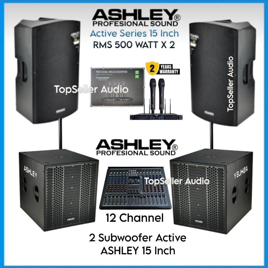 Jual Paket Sound System Outdoor & Ruangan Aula Dll Speaker Aktif ASHLEY ...