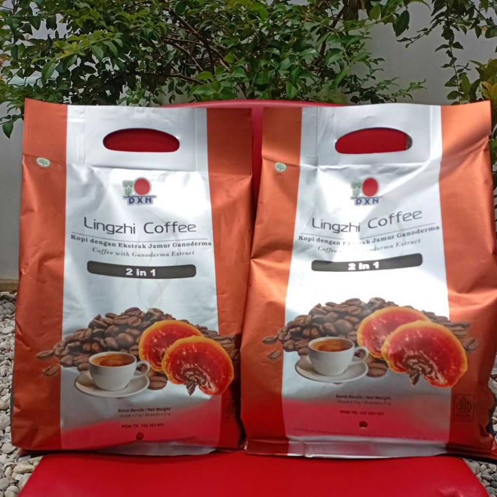 Jual Dxn Lingzhi Coffee 2in1 Paket 2 kantong @20 sachet | Shopee Indonesia