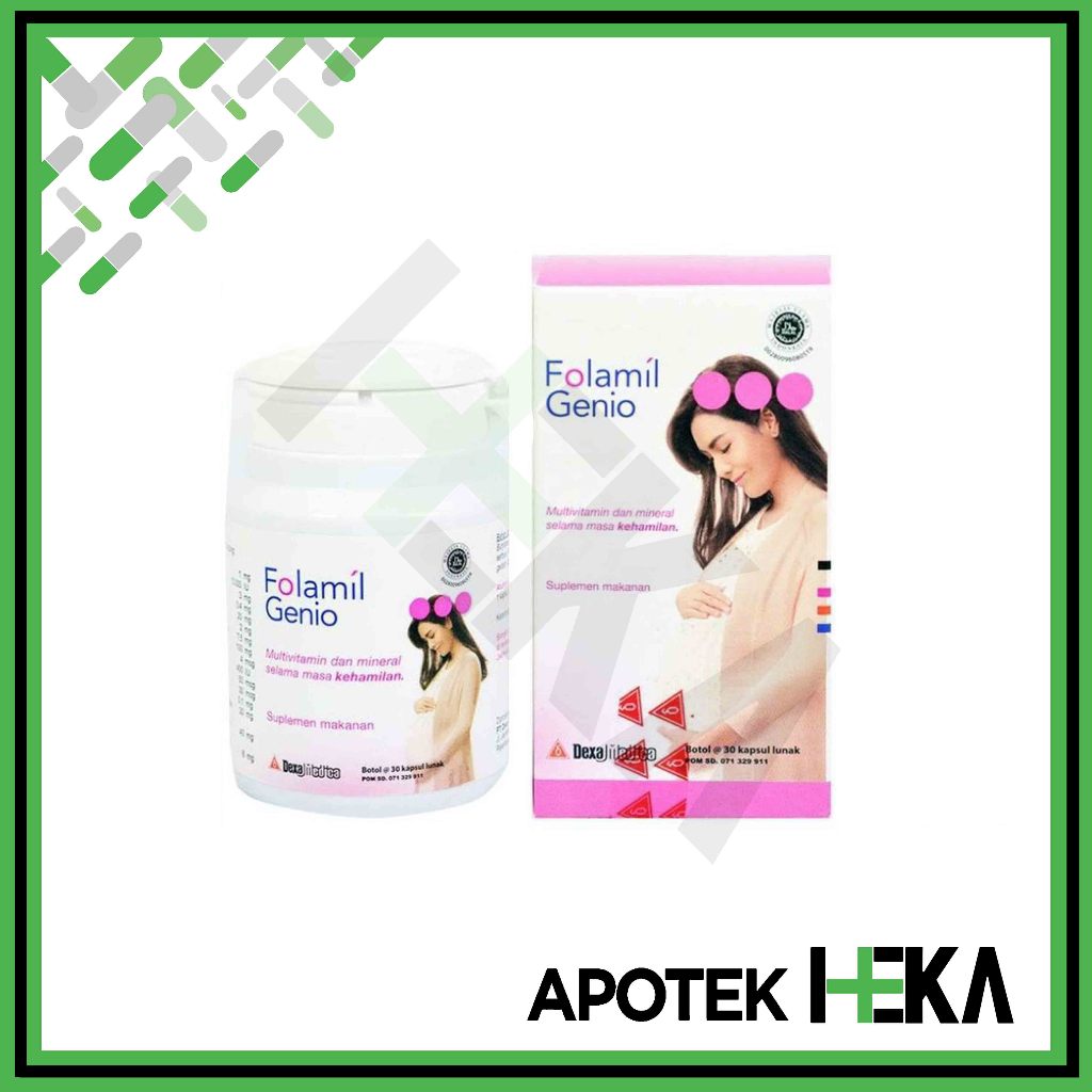 Jual Folamil Genio Soft Capsule Botol isi 30 - Multivitamin Masa ...
