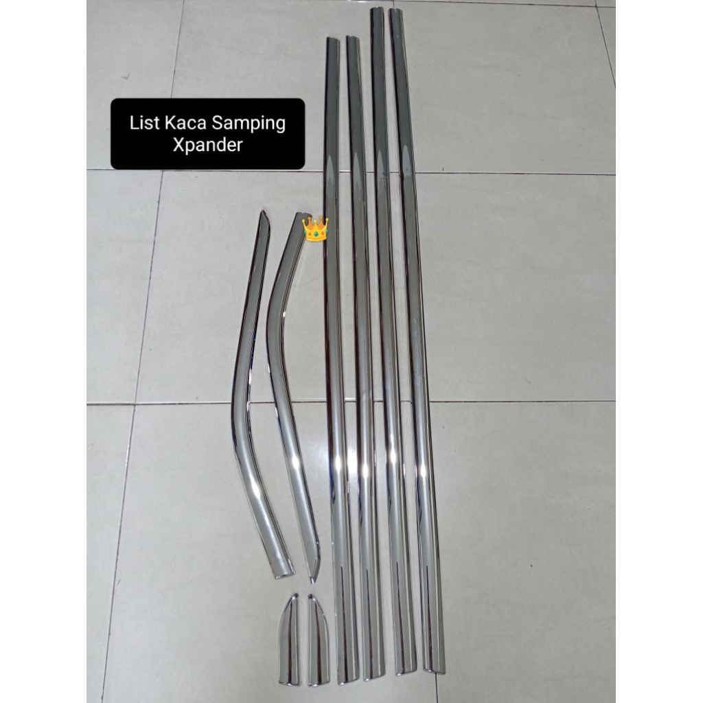 Jual List kaca samping Xpander Crom / list kaca Xpander 8 pcs | Shopee ...