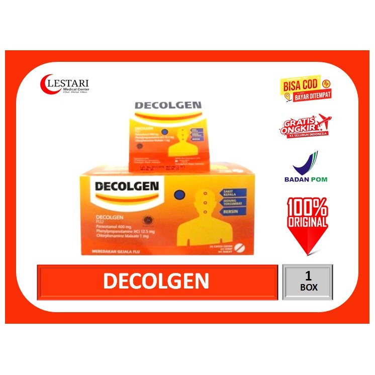 Jual [BOX] Decolgen Tablet Flu & Pilek – 1 Box Isi 25 Strip | Obat Flu ...