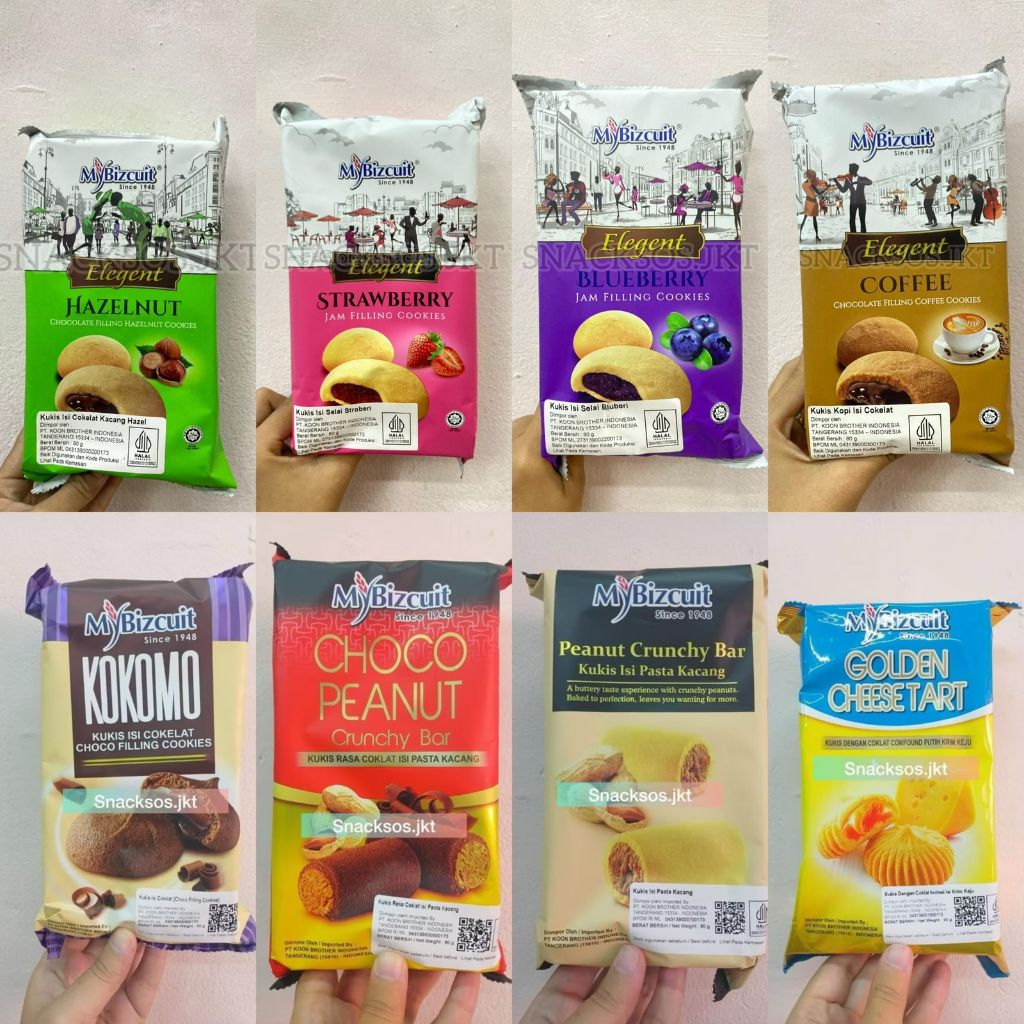 Jual MYBIZCUIT PEANUT CRUNCHY BAR / CHOCO PEANUT KUKIS / KOKOMO CHOCO ...