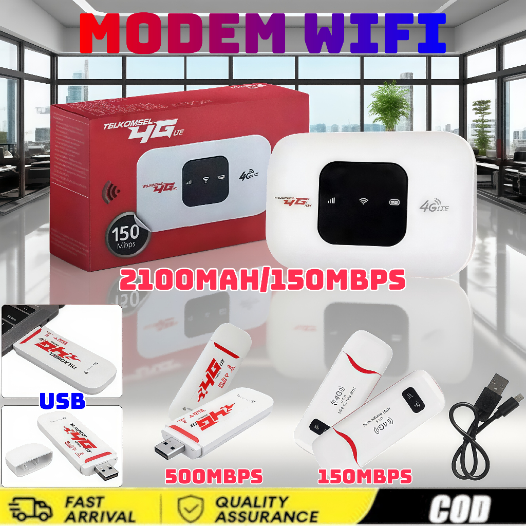 Jual Modem WIFI USB 4g LTE 150Mbps Tidak terkunci untuk semua operator ...