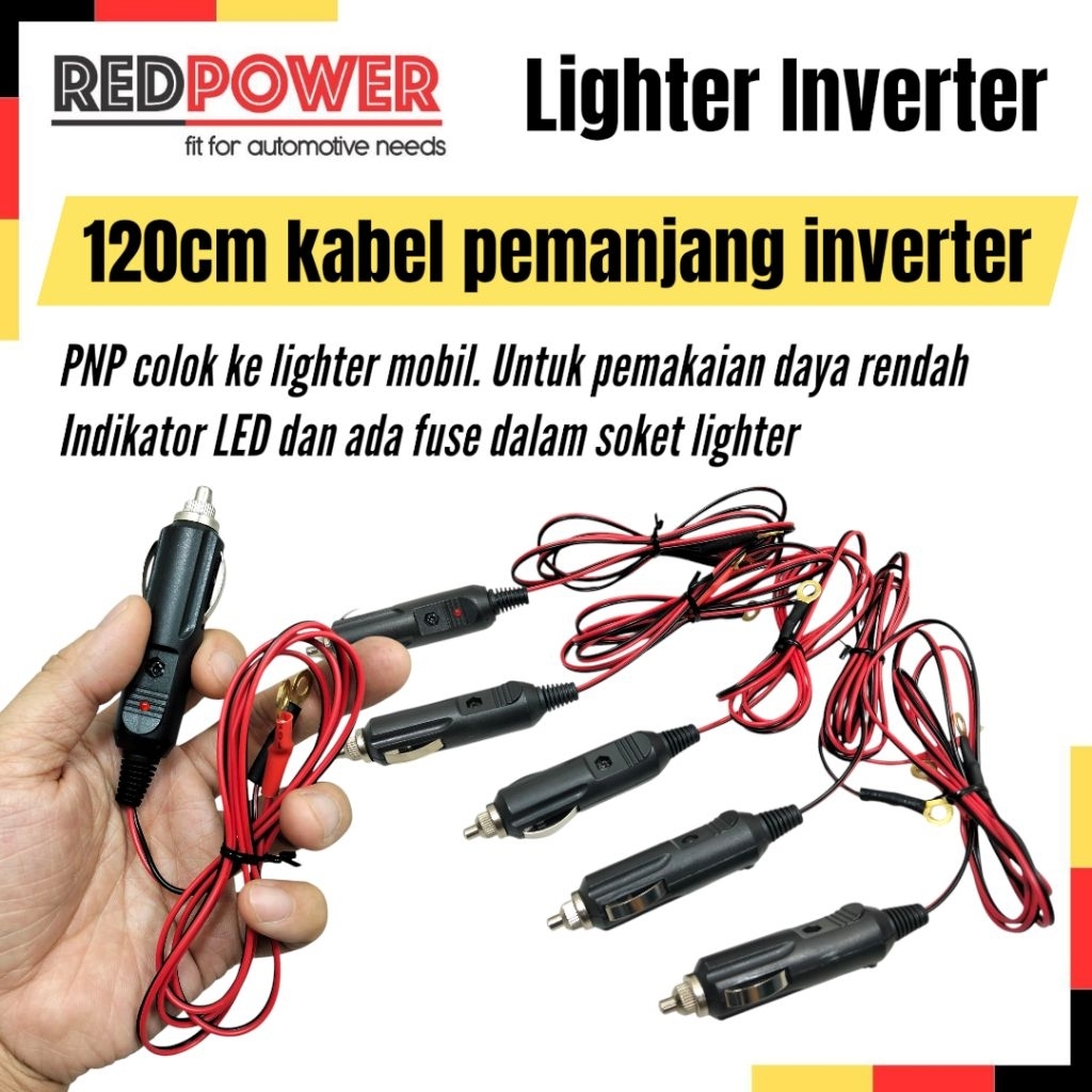 Jual Redpower kabel pemanjang lighter power supply inverter mobil ...