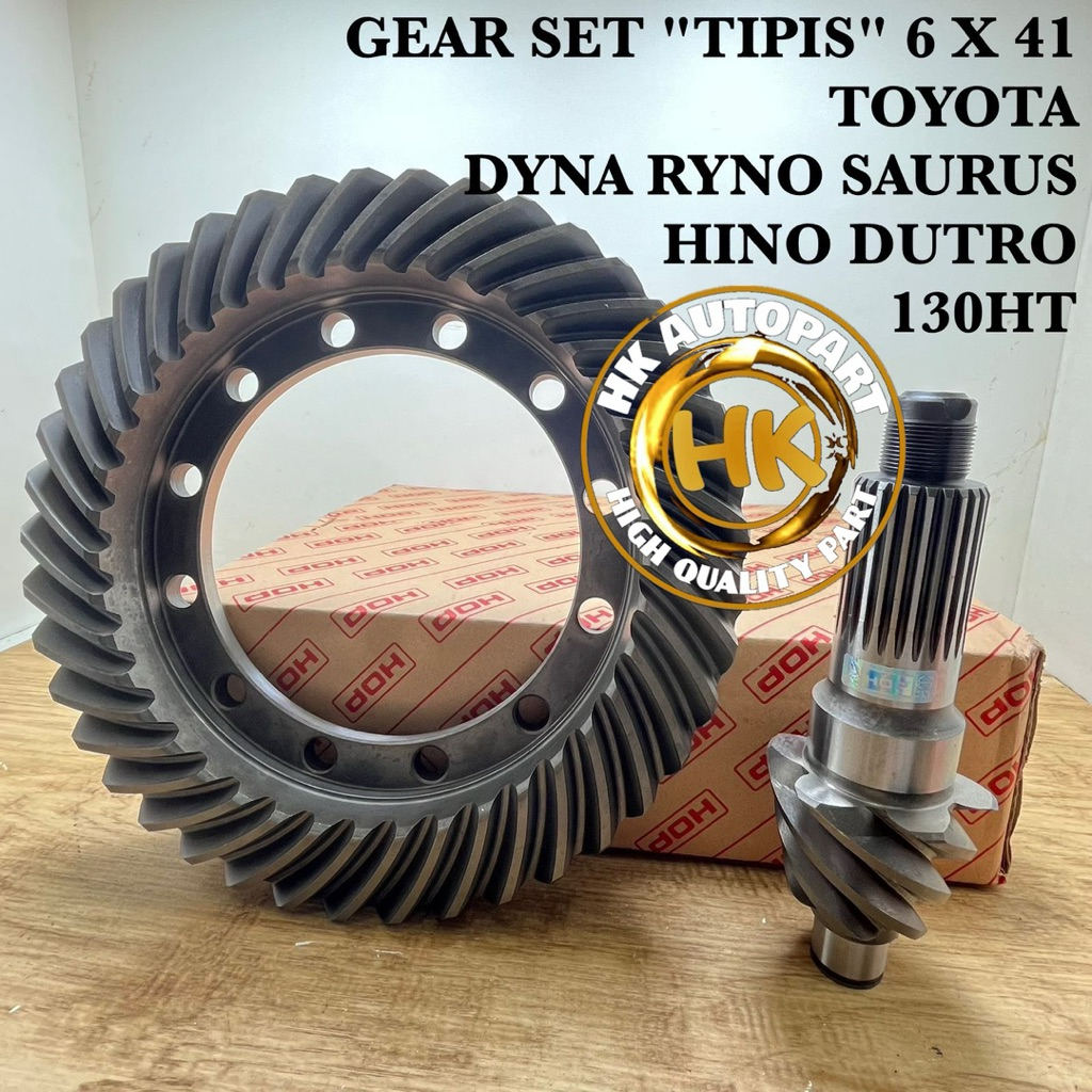 Jual GEAR SET 6 X 41 TIPIS TOYOTA DYNA RYNO SAURUS HINO DUTRO HT130 ...