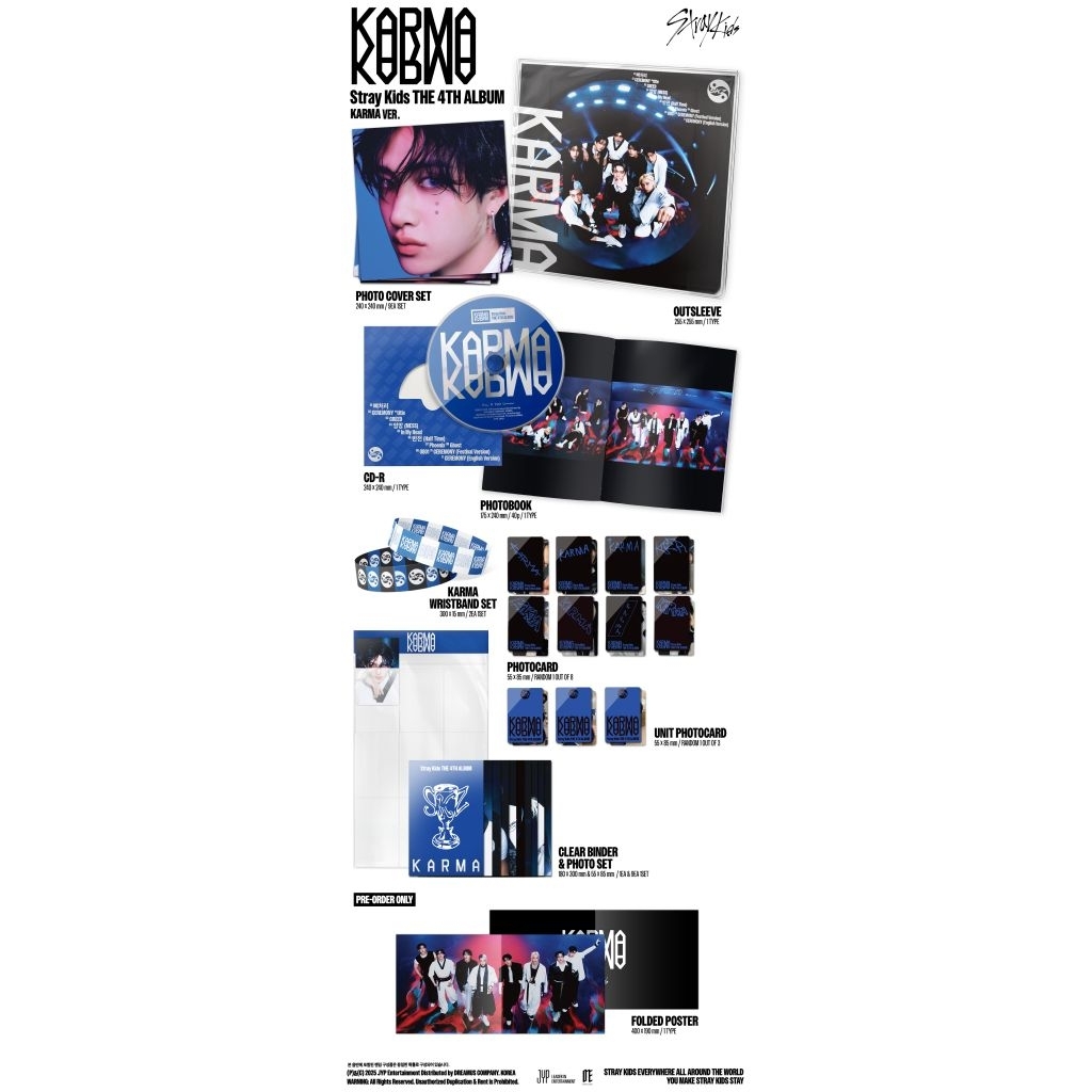 Jual [ PACKING ONLY ] STRAYKIDS KARMA ALBUM / SKZOO 5'CLOCK MERCH MD ...