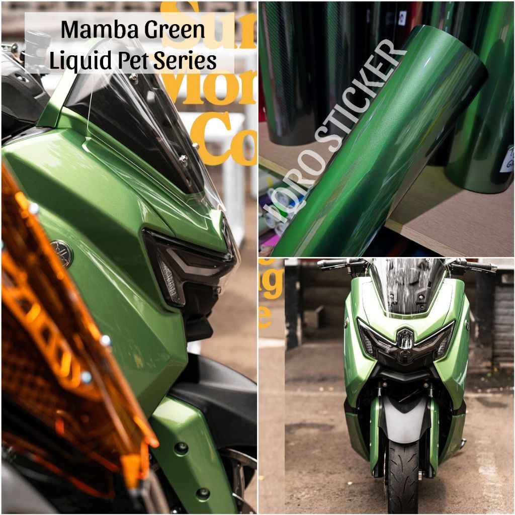 Jual Stiker Skotlet Mamba Green Fanchi Premium Seri PET Skotlet Motor ...