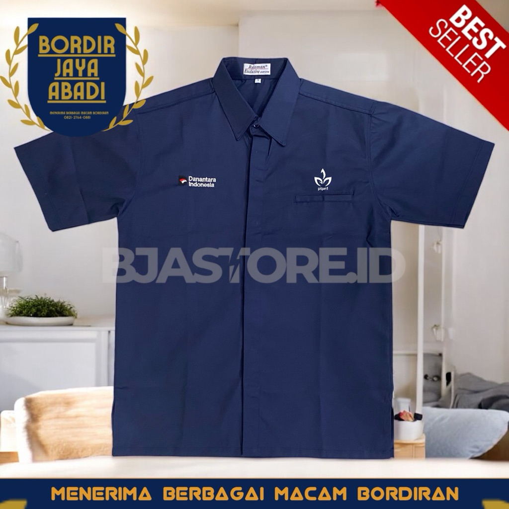 Jual Kemeja PTPN 1 Danantara Indonesia Terbaru Logo Putih K1 Navy ...