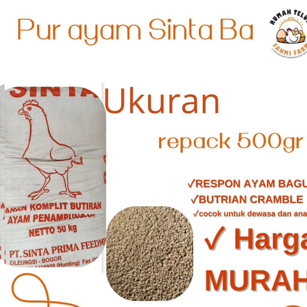 Jual Pur ayam Pakan murah ayam dan bebek merek Sinta Ba Pur ayam Pur ...