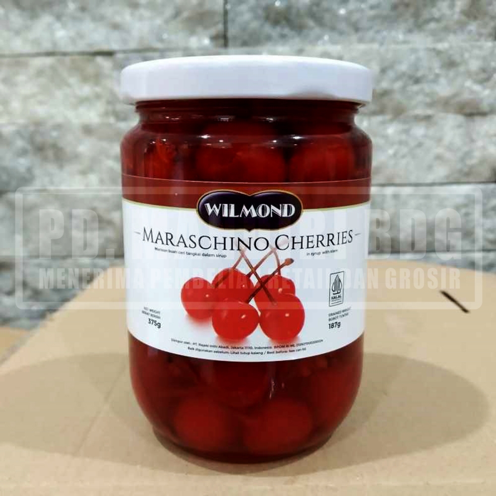 Jual WILMOND MARASCHINO CHERRIES 375 GR BUAH CERI MERAH TANGKAI ...