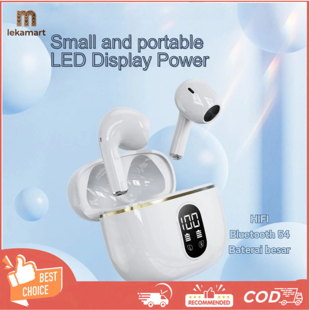 Jual Headset Bluetooth TWS 5.4 – Earphone Nirkabel Mini HIFI Suara Jernih dengan LED Display ...