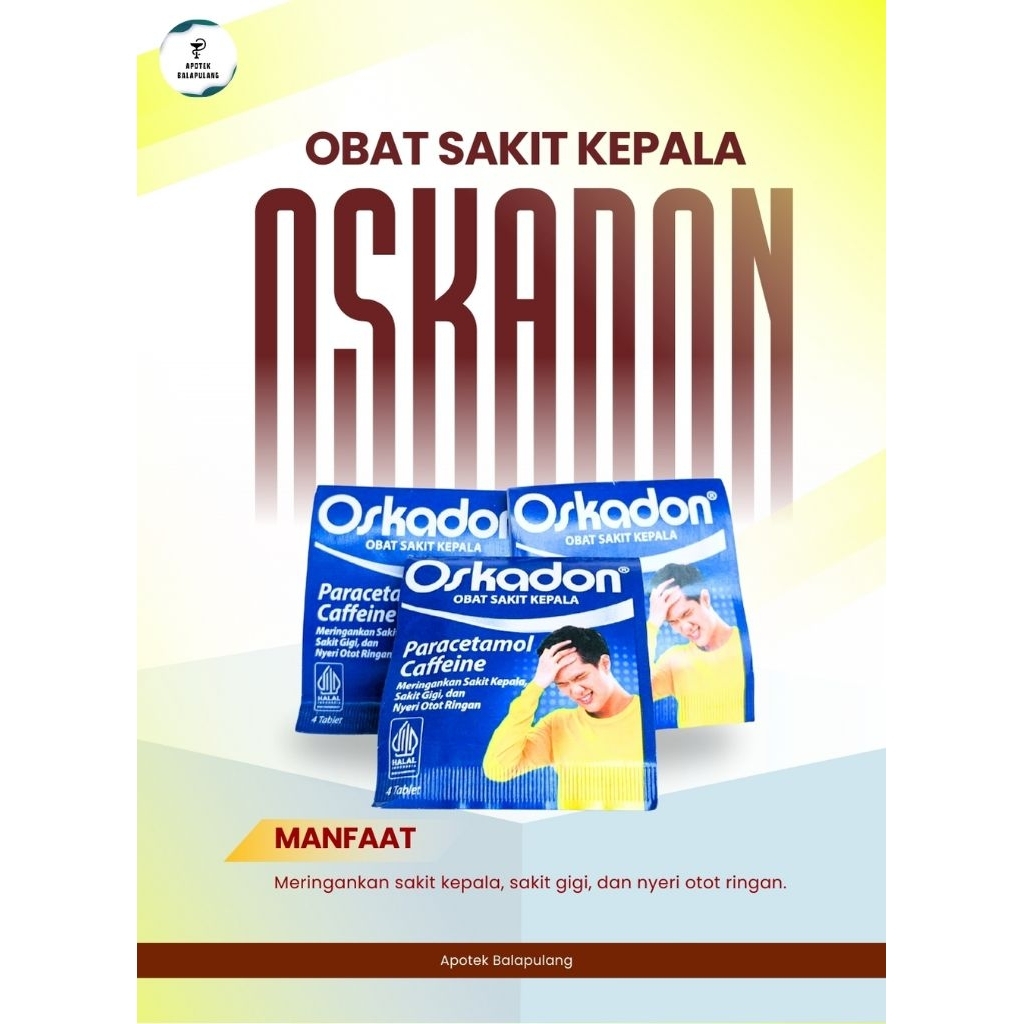 Jual Oskadon Biasa/ Oskadon Extra / Oskadon SP @4 tablet/strip | Shopee ...