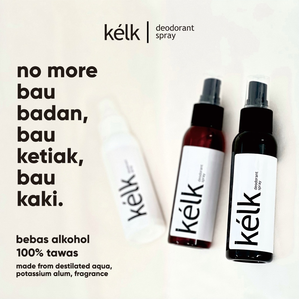 Jual KELK Deodorant Spray Tawas 100ml | Deodoran Alami | Natural ...